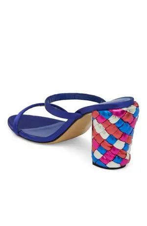 APRIL & ALEX Bianca High Heel Sandals - Blue