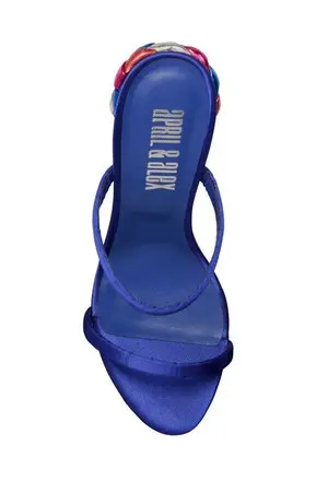 APRIL & ALEX Bianca High Heel Sandals - Blue
