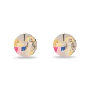 Lele Sadoughi The Met X Lele Klee Columns Button Earrings
