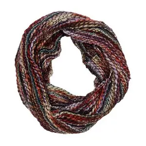 FEELGOODZ Artisan Woven Luna Infinity 100% Recycled Acrylic Multi Colored Winter Scarf - Hudson