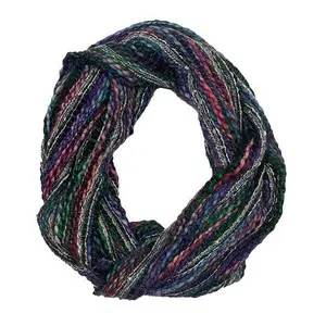 FEELGOODZ Artisan Woven Luna Infinity 100% Recycled Acrylic Multi Colored Winter Scarf - Woodstock