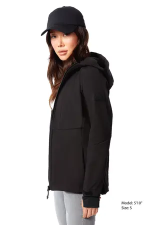 ALPINE NORTH Mackenzie Fleece Lined Softshell Windbreaker - Black