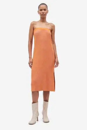 SAMSOE SAMSOE Midi Skirt - Orange