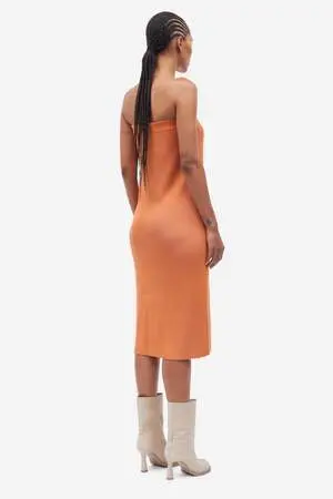 SAMSOE SAMSOE Midi Skirt - Orange
