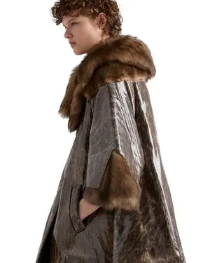 Prada Shearling Coat - Brown