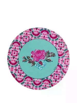 LISA CORTI Floral-print Placemat - Pink