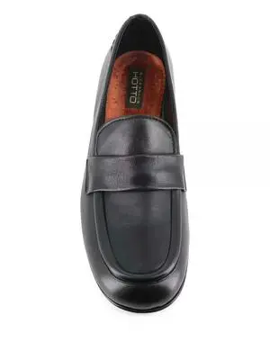 ALEXANDER HOTTO Leather Strap Loafers