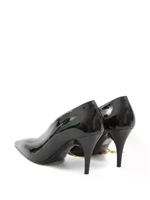 Gucci 85mm Patent Leather Pumps - Black