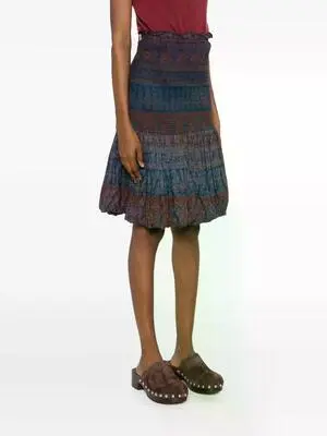 Antik Batik Tiered Midi Skirt