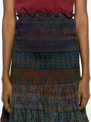Antik Batik Tiered Midi Skirt