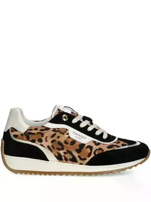 TWINSET Leopard Print Sneakers