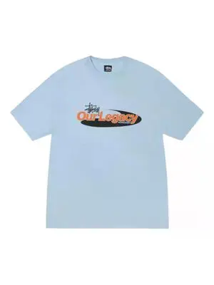 StÜssy X Our Legacy Work Shop Swirl T-shirt - Blue