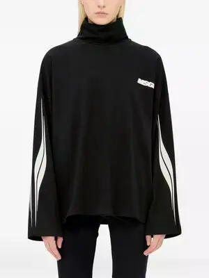 MSGM Logo-print Turtleneck T-shirt