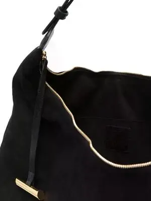 LIFFNER Suede Bucket Bag - Black