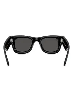Ray-ban Wayfarer Rivet-embellished Sunglasses - Black