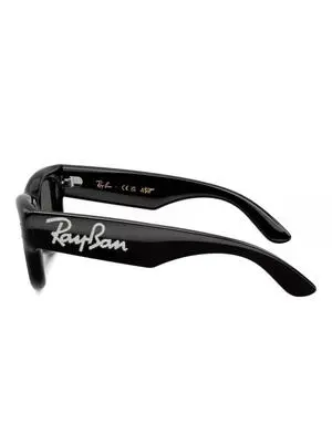 Ray-ban Wayfarer Rivet-embellished Sunglasses - Black
