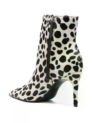 Schutz Dalmatian Print Ankle Boots