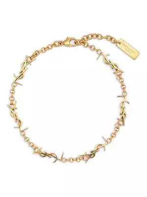 Saint Laurent Cassandre Multi-charm Bracelet - Gold