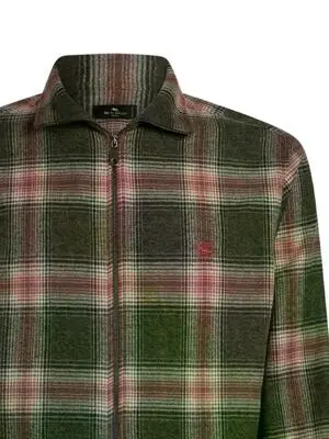 Etro Check Zip-up Shirt