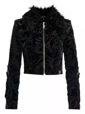 Versace Jacket With Fur Collar