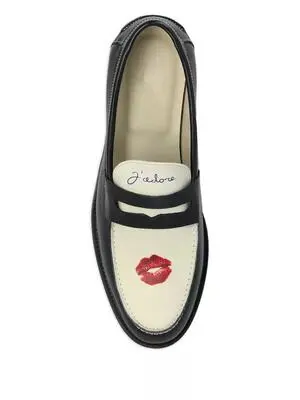 DUKE + DEXTER Wilde Penny Loafers - Black