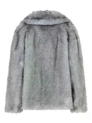 STAND STUDIO Valentina Faux-fur Jacket - Grey