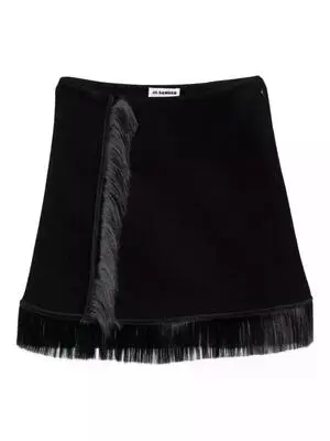 JIL SANDER Fringed Mini Skirt