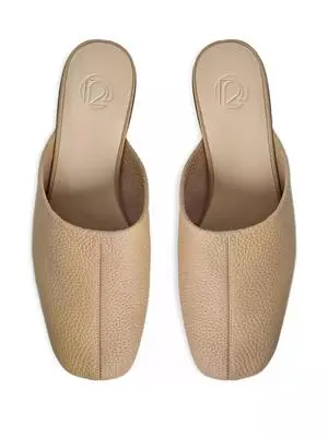 12 STOREEZ Leather Mules - Neutrals