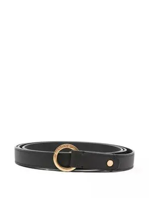 Agnona Logo-engraved Belt - Black