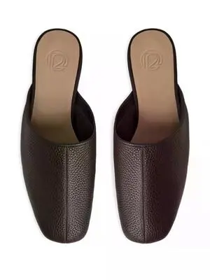 12 STOREEZ Pebbled-leather Mules