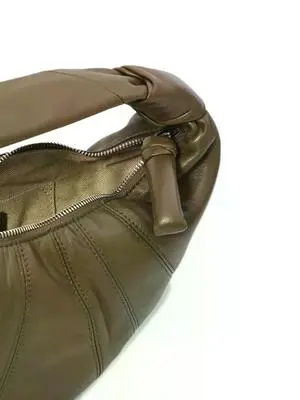 LEMAIRE Fortune Croissant Leather Shoulder Bag - Neutrals