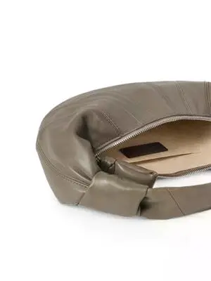 LEMAIRE Fortune Croissant Leather Shoulder Bag - Neutrals