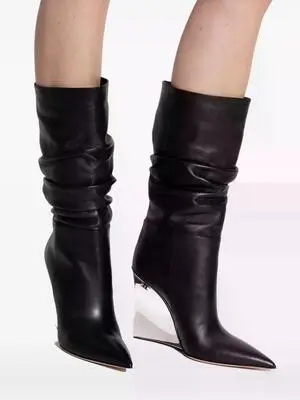 Dsquared2 Ruched Pointed Toe Boots
