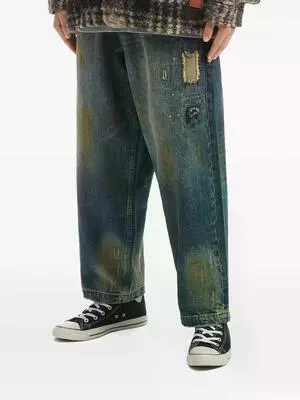 AFTERMATHS Patchwork Straight Jeans
