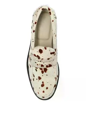 DUKE + DEXTER Wilde Penny Loafers - Neutrals