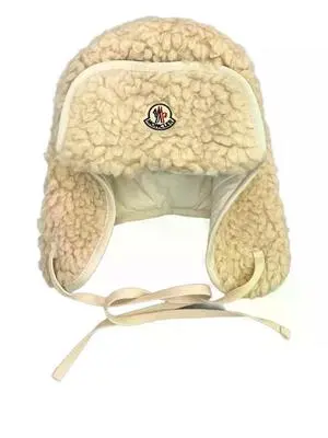 Moncler Faux-shearling Trapper Hat - Neutrals