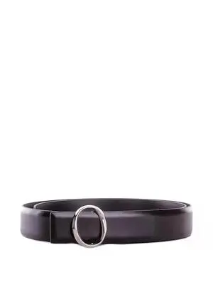 ORTIGNI Buckle-fastening Leather Belt - Black