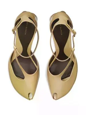 Tory Burch T-strap Heeled Pumps - Brown