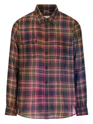 Saint Laurent Cassandre Checks Pocket Shirt