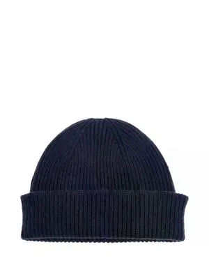Paul Smith Logo-embroidered Beanie - Blue