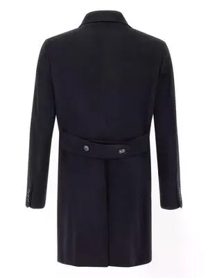 BARBA NAPOLI Flap-pocket Half-belt Coat