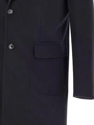 BARBA NAPOLI Flap-pocket Half-belt Coat