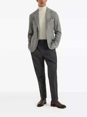 Brunello Cucinelli Flecked-effect Blazer - Grey