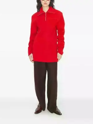 Tory Burch Half-zip Wool Polo Shirt