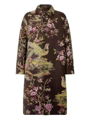 Roberto Cavalli Landscape Jacquard Coat