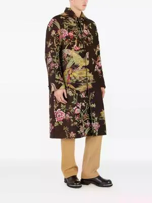 Roberto Cavalli Landscape Jacquard Coat