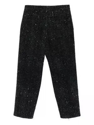 CRAIG GREEN Straight-leg Bouclé Trousers - Black