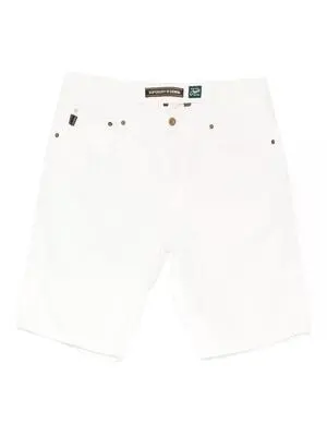 Superdry Cotton Denim Shorts - White
