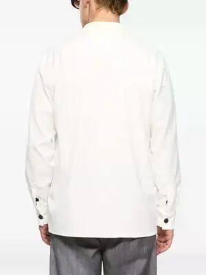 HAMZA Button Band-collar Shirt