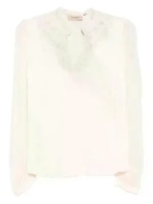 TWINSET Lace-detail Blouse - Neutrals